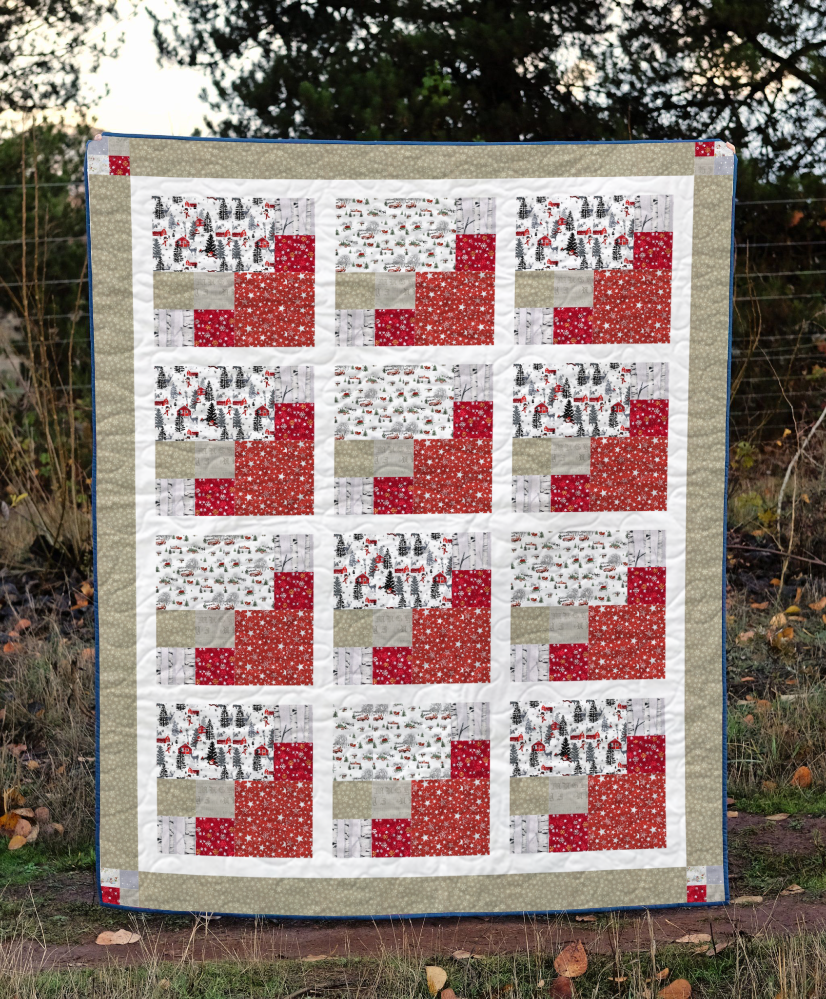 Winter's Cabin - NaNa Quilt