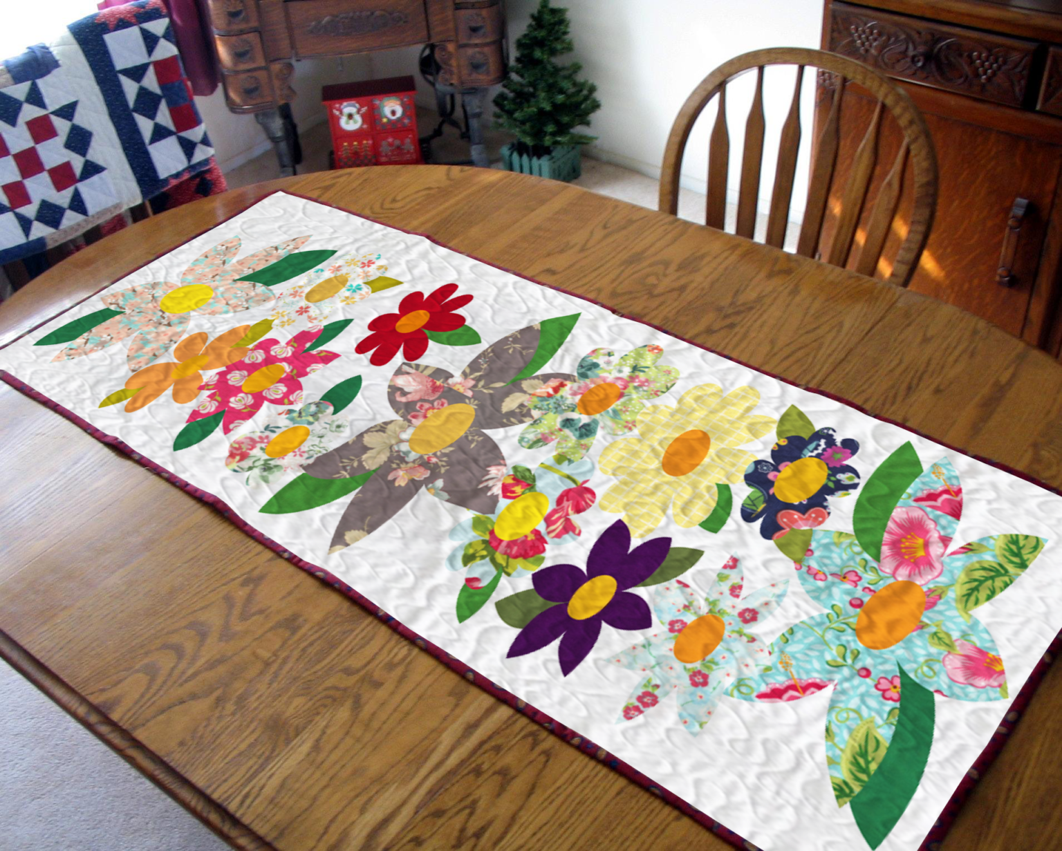 Floral Cascade (Printed Edition) - NaNa Quilt